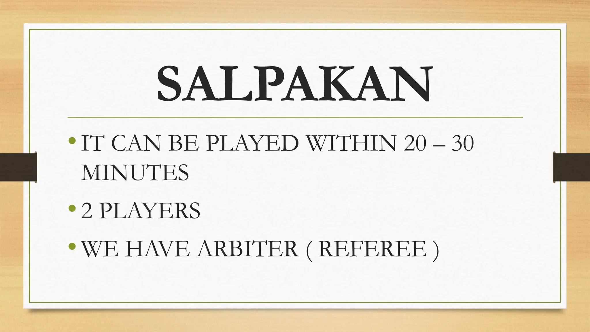 GAMES OF THE GENERALS PE AND HEALTH PPTX | PPTX