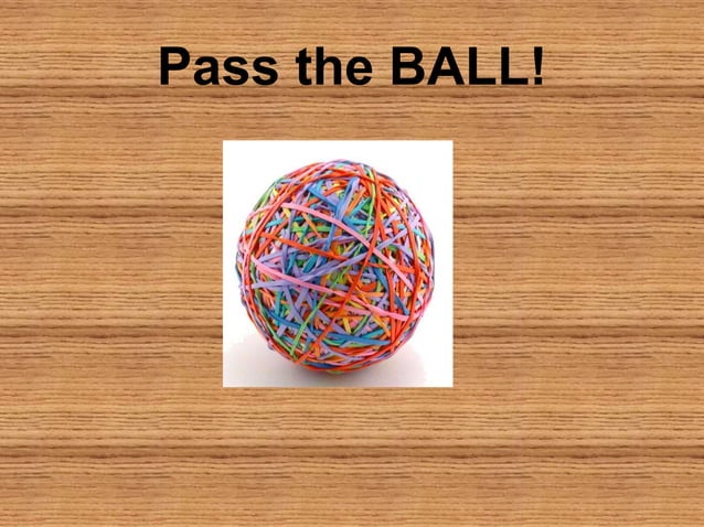 Games passing the ball and answer question