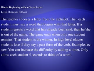 Games powerpoint hangman game | PPTX