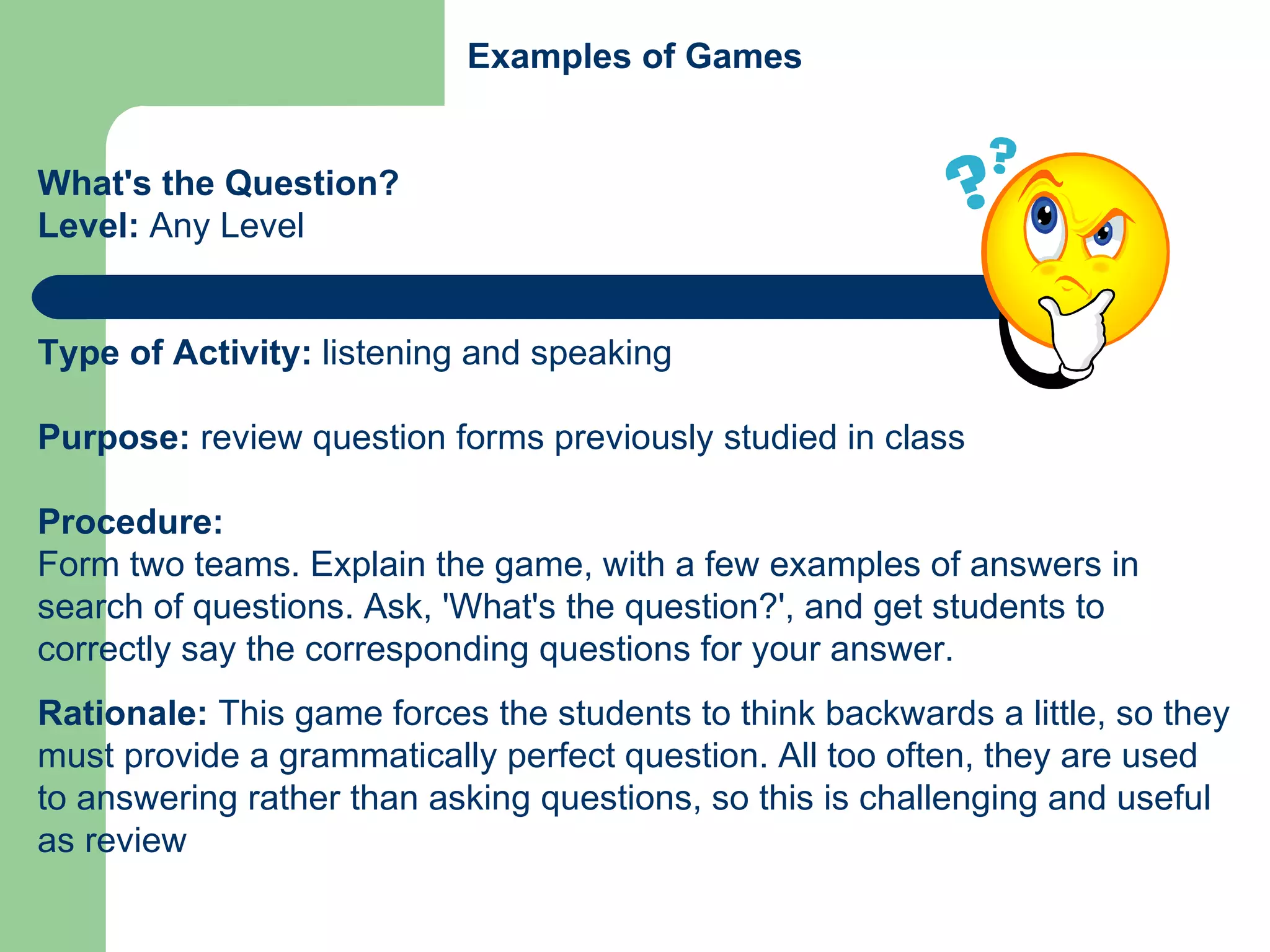 Games presentation(2) | PPT