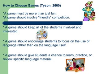 Games presentation(2) | PPT