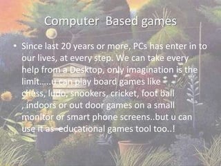 Games & recreational activity | PPTX