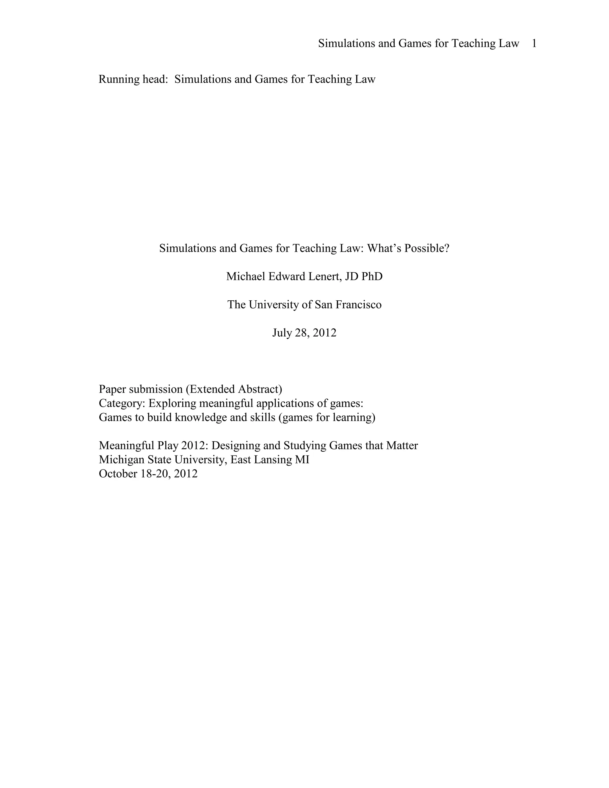 Games to teach law v3 1 final | PDF