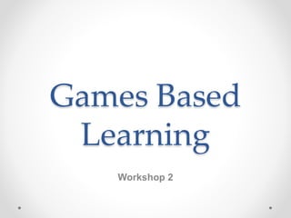 Game based learning in Primary math classrooms | PPTX