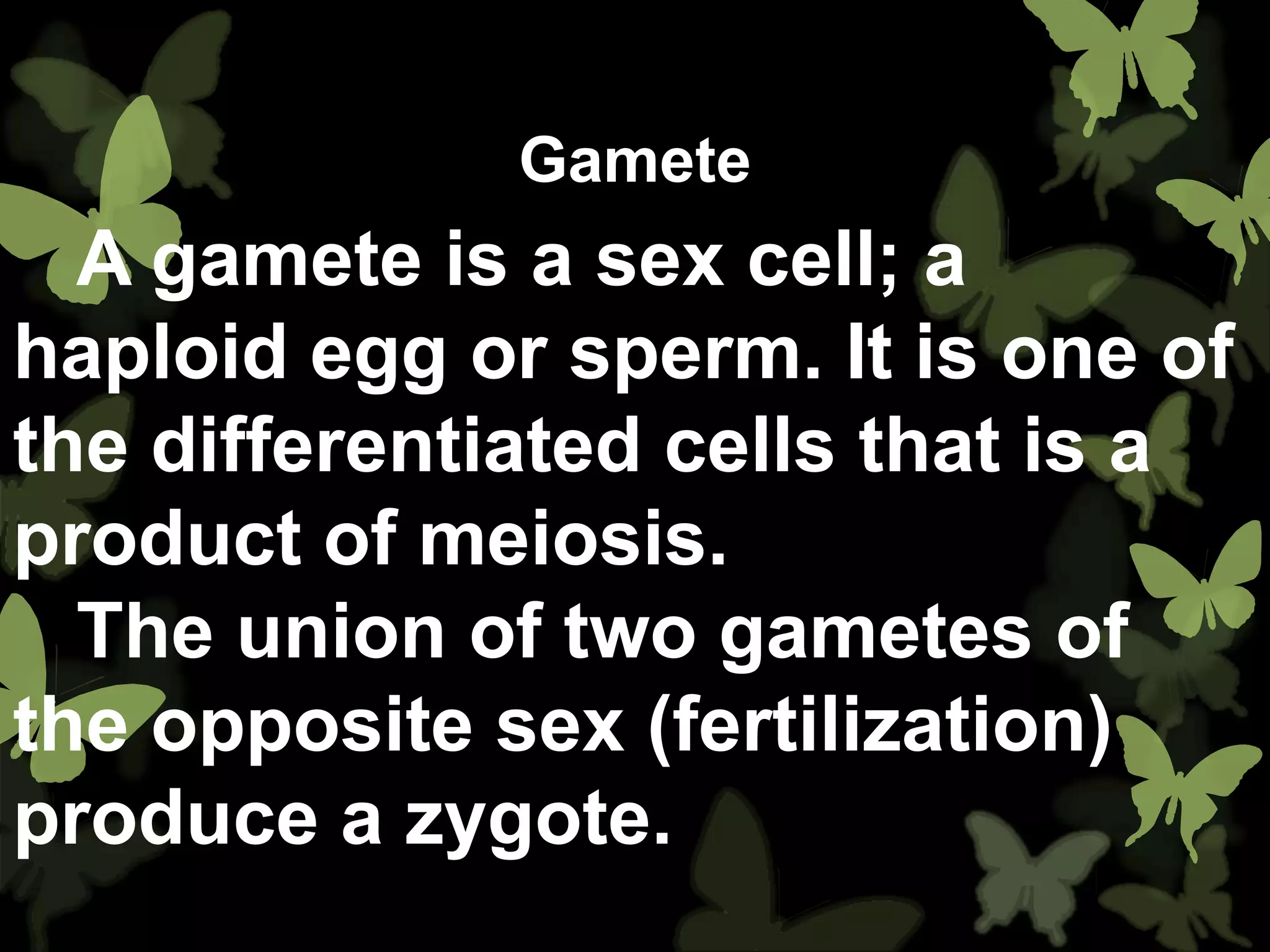 Gamete formation | PPTX