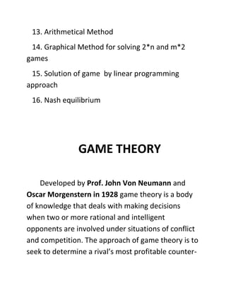 Game theory | ZIP