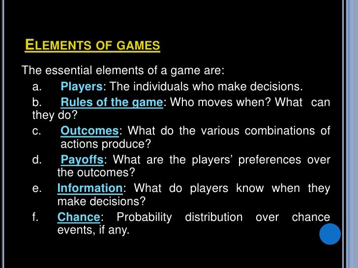 Gamec Theory Gamec Theory