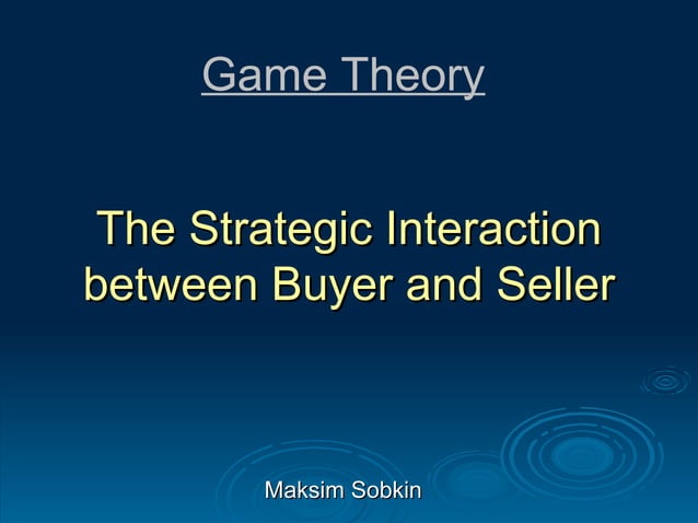 Game Theory | PPT