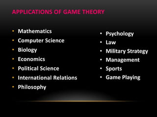 Game theory | PPTX