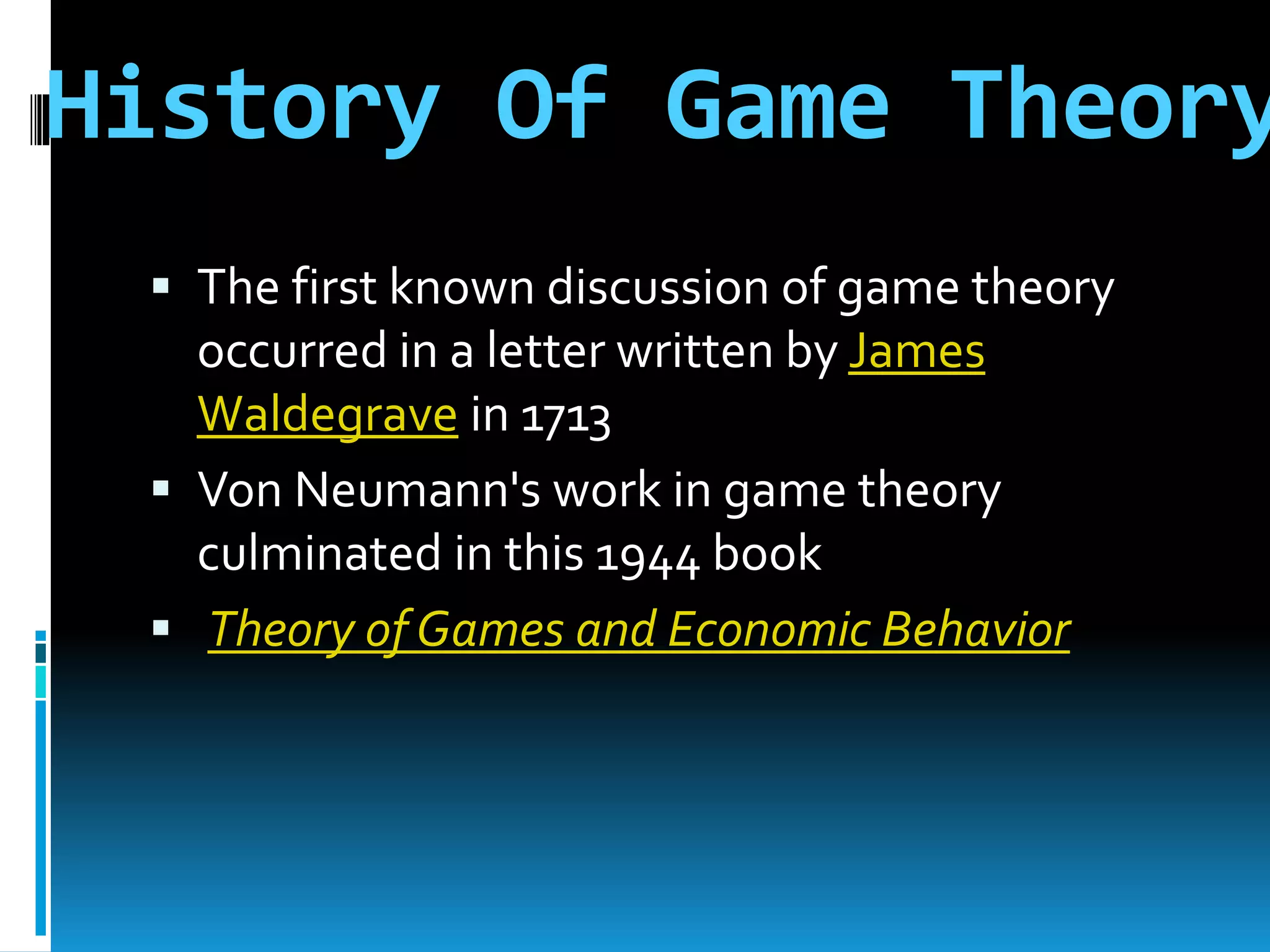 Game theory | PPT