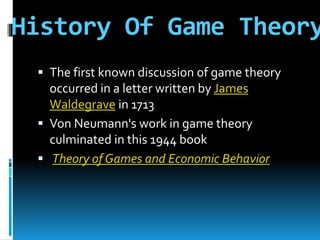Game theory | PPTX