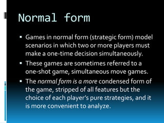 Game theory | PPTX