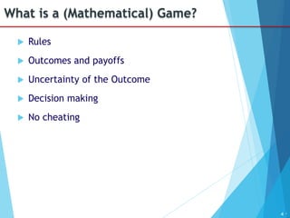 Game Theory: An Intoduction | PPTX