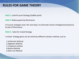 Game theory | PPTX