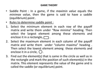 Game theory | PPTX
