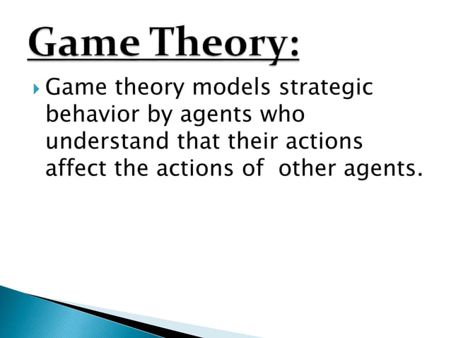 Game theory | PPT