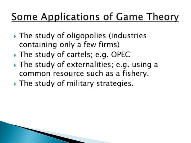 Game theory | PPT