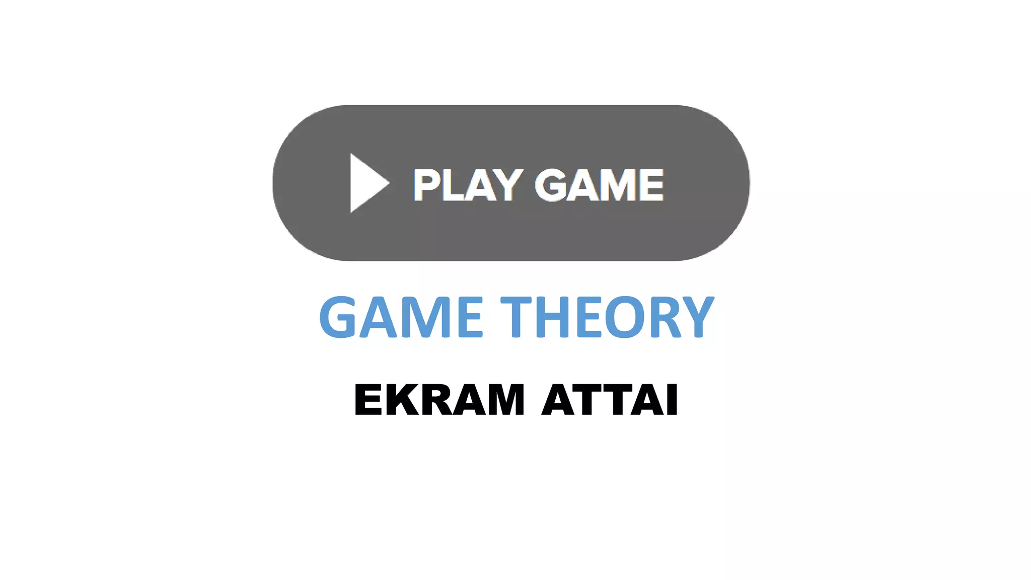 Game theory | PPTX