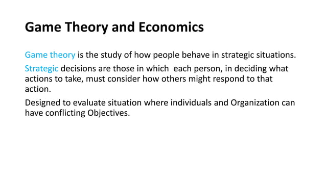 Game theory | PPT