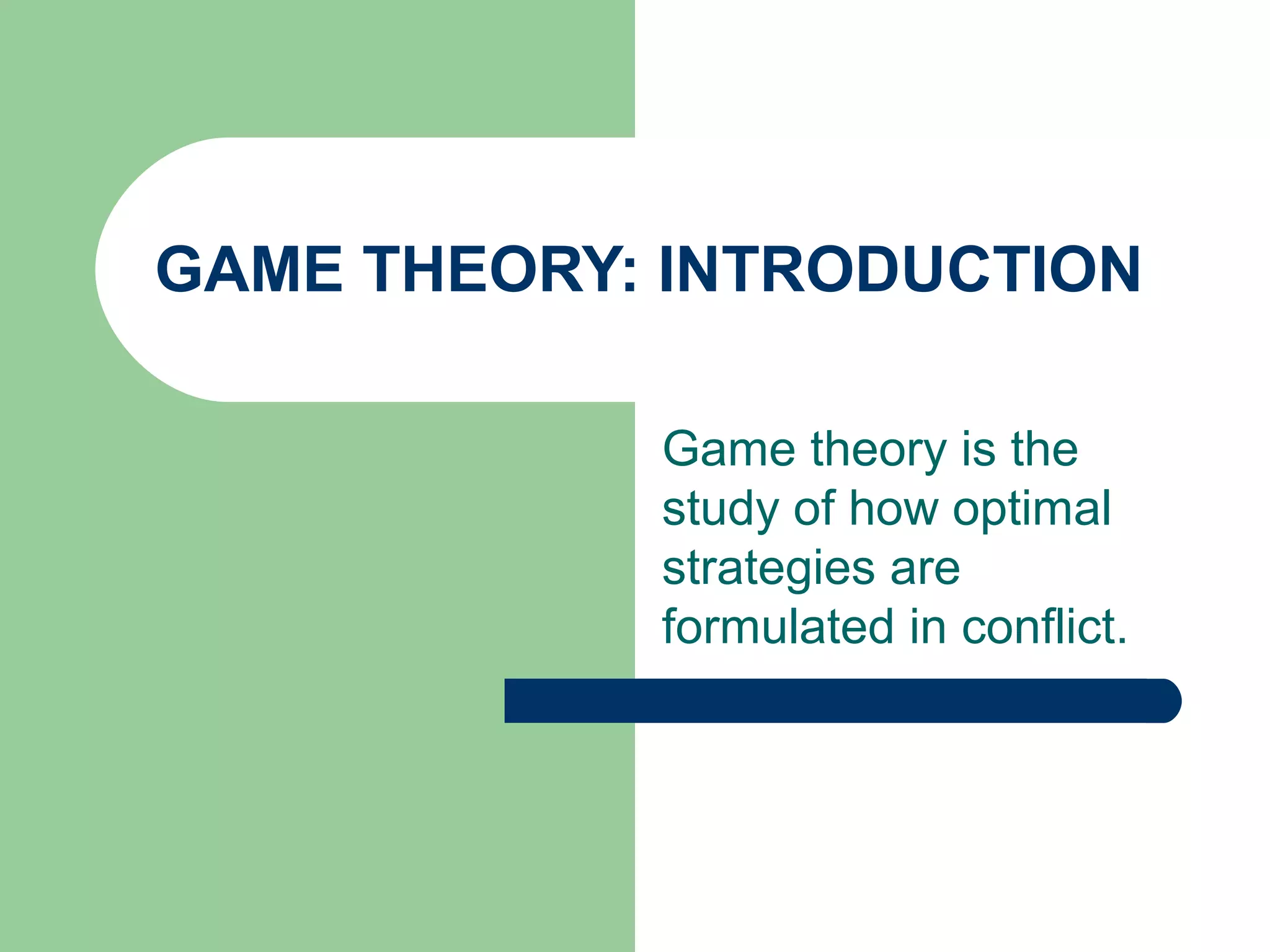 Game theory | PPT
