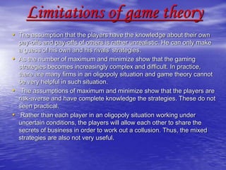 Game theory.ppt for Micro Economics content | PPT