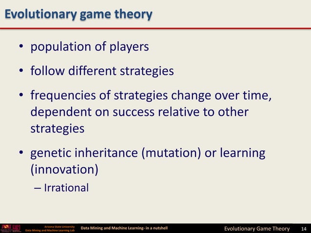 Evolutionary Game Theory