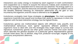 Game theory- models and strategies in evolution | PDF