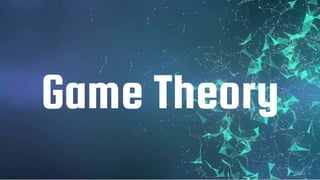 Game theory in Economics | PPT
