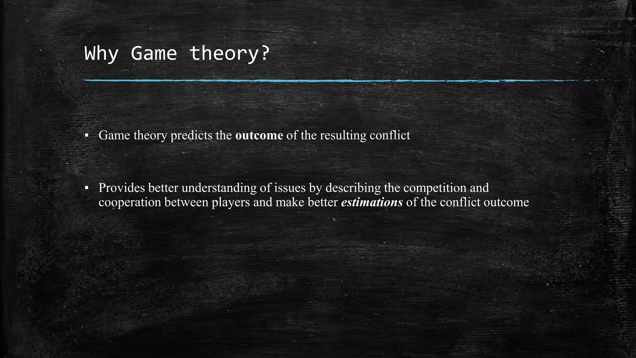 Game theory evolution ( Irrigation systems) | PPTX