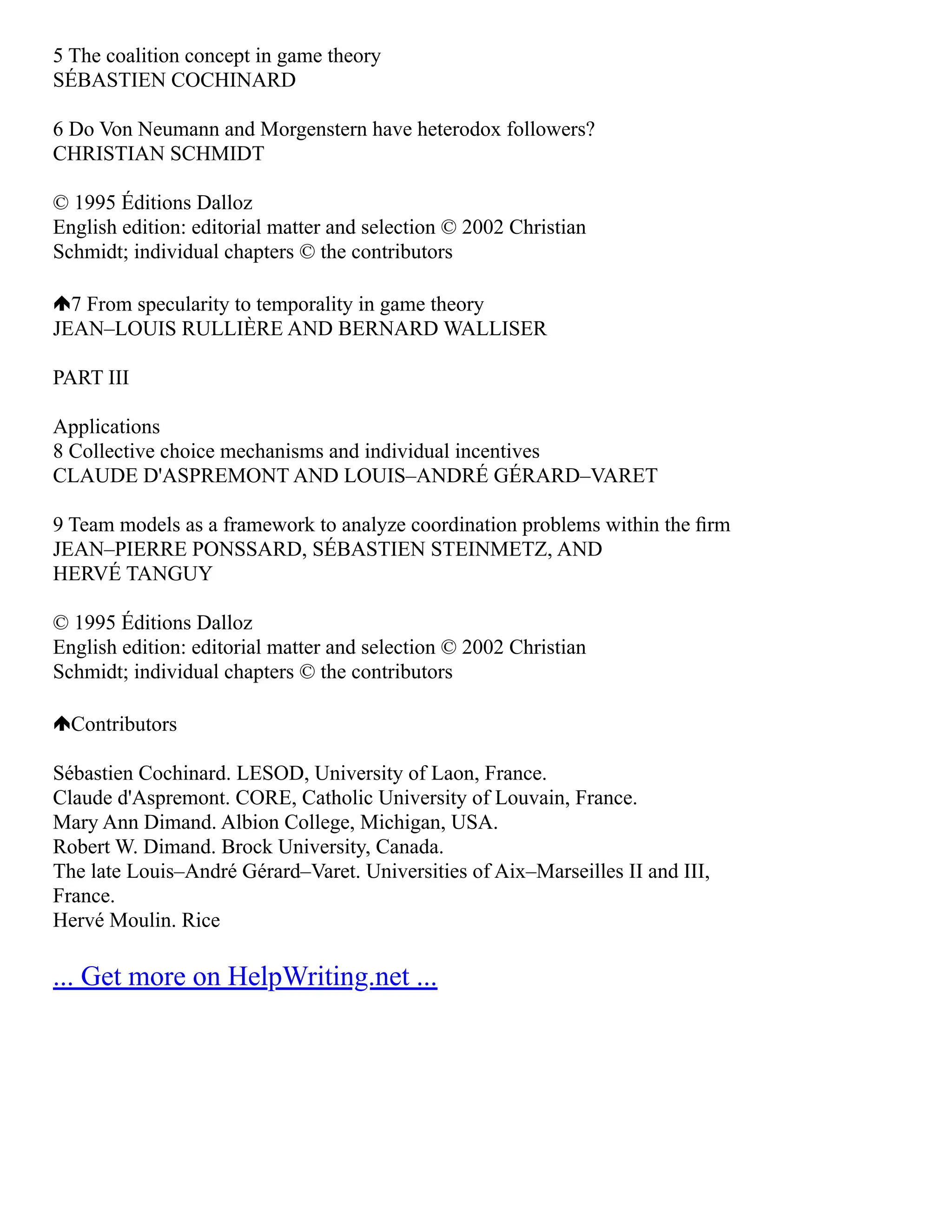 Game Theory Introduction | PDF