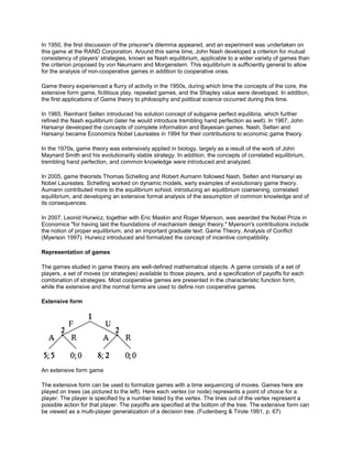 Game theory is the study of strategic decision making | DOCX