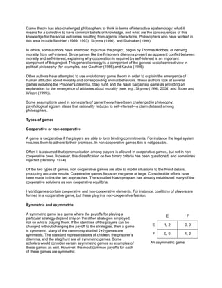 Game theory is the study of strategic decision making | DOCX