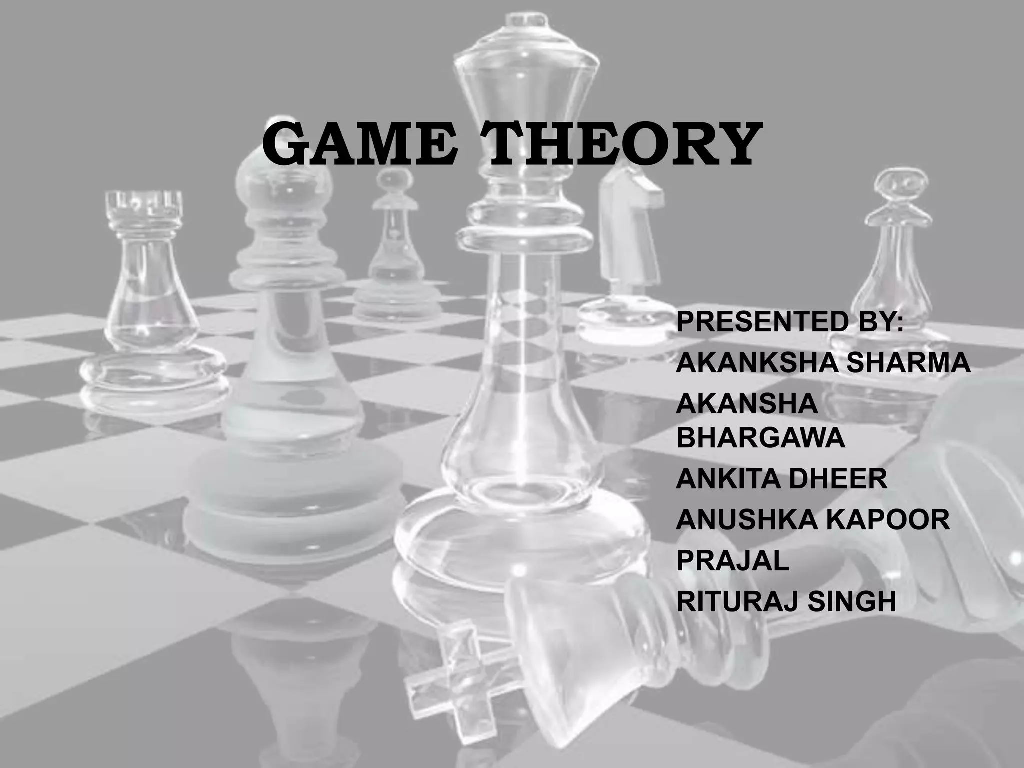 Game theory ppt | PPTX