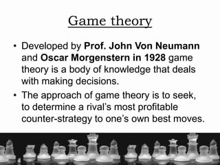 Game theory ppt | PPTX