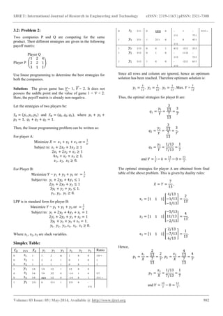 Game theory problems by an alternative simplex method | PDF