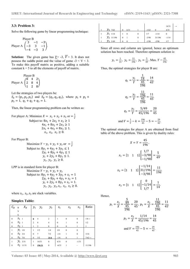 Game theory problems by an alternative simplex method | PDF