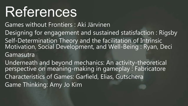 Game Thinking for Human focused Transformations | PPT