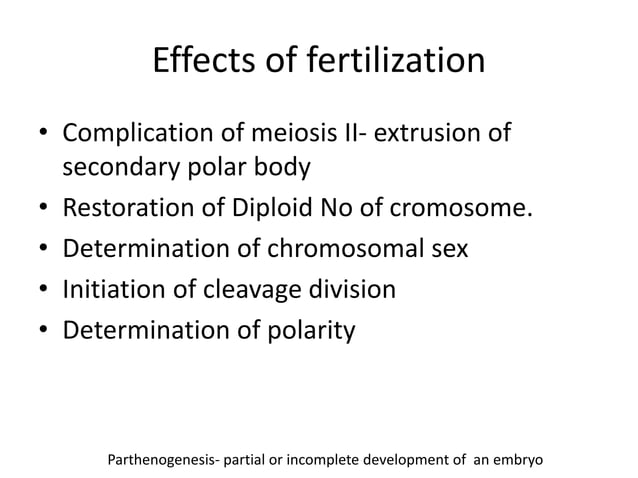 Gametogenesis, fertilization, implantation and 1st wk development ...