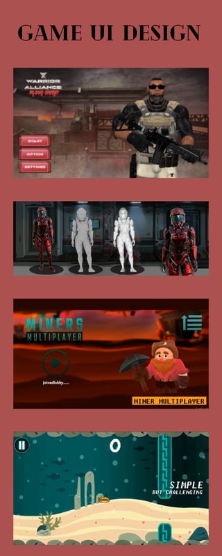 GAME UI DESIGN | PDF | Video Game Genres | Video Gaming