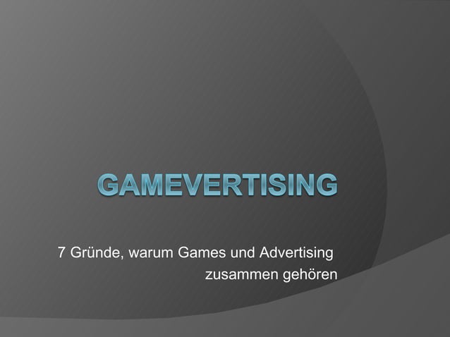 Gamevertising | PPT