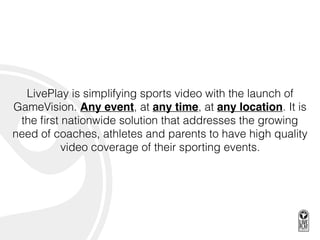 GameVision.io The only content-first nationwide solution for game film ...