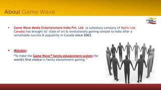 Gamewave presentation (pdf format) | PDF
