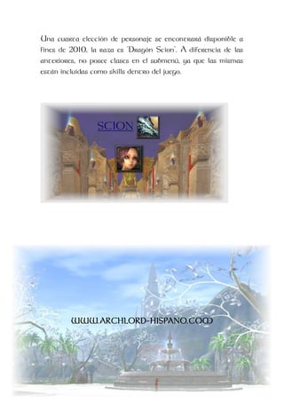 Archlord: creacion de personajes | PDF