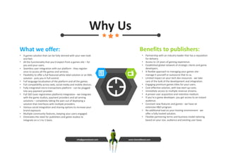 GAMING INDUSTRY ENABLER. WE PROVIDE WHITE LABEL & CUSTOM GAMES ...