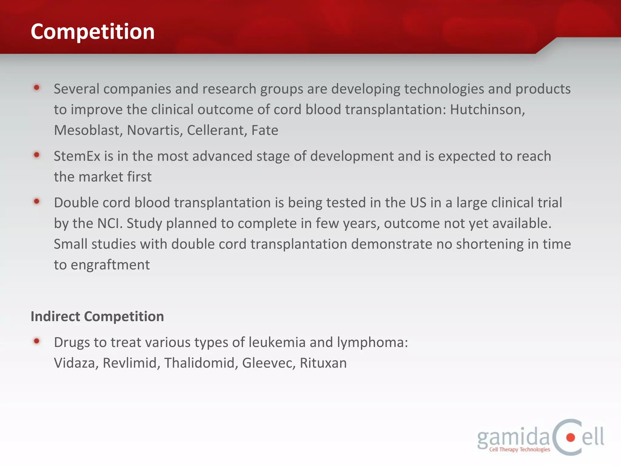 Gamida cell ppt_english_5-5-2010 | PPT