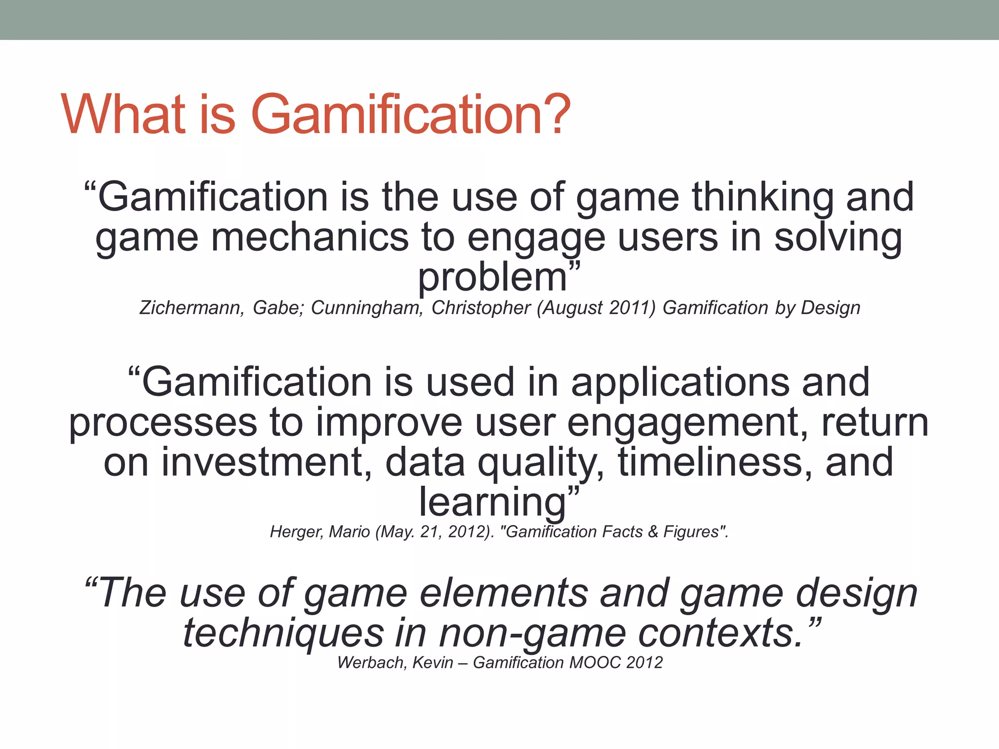 Gamification - What is it and What it is in Moodle | PDF