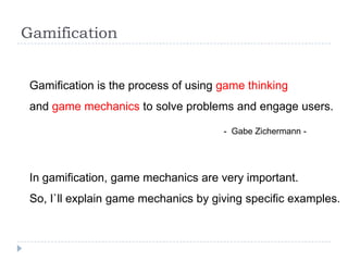 Gamification | PPTX | Video Game Genres | Video Gaming