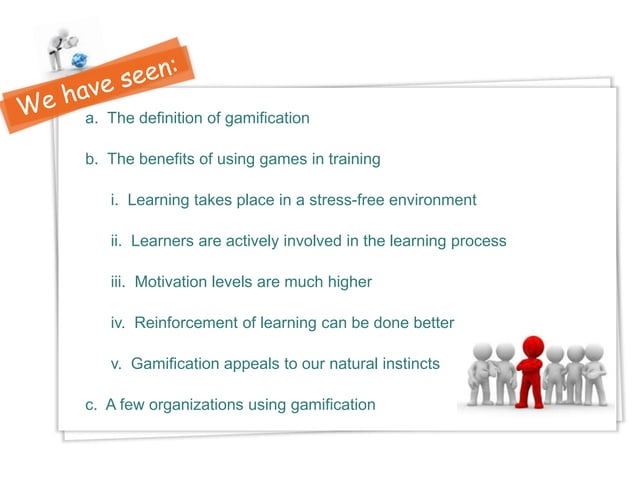 Gamification of E-learning | PPT
