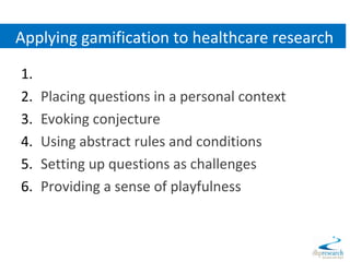 Gamification for Better Survey Design and Higher ROI in Healthcare ...