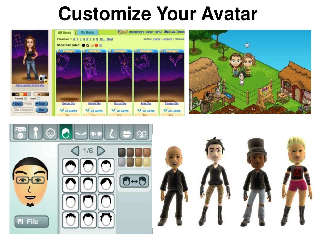 Customize Your Avatar Customize Your Avatar